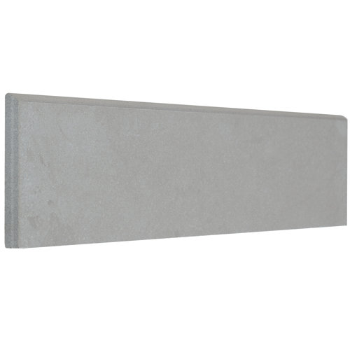Daltile Slate Attaché 12" x 3" Porcelain Bullnose Tile Trim in Meta ...