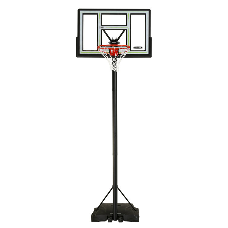 Lifetime Height Adjustable Portable Basketball Hoop (46" Polycarbonate ...
