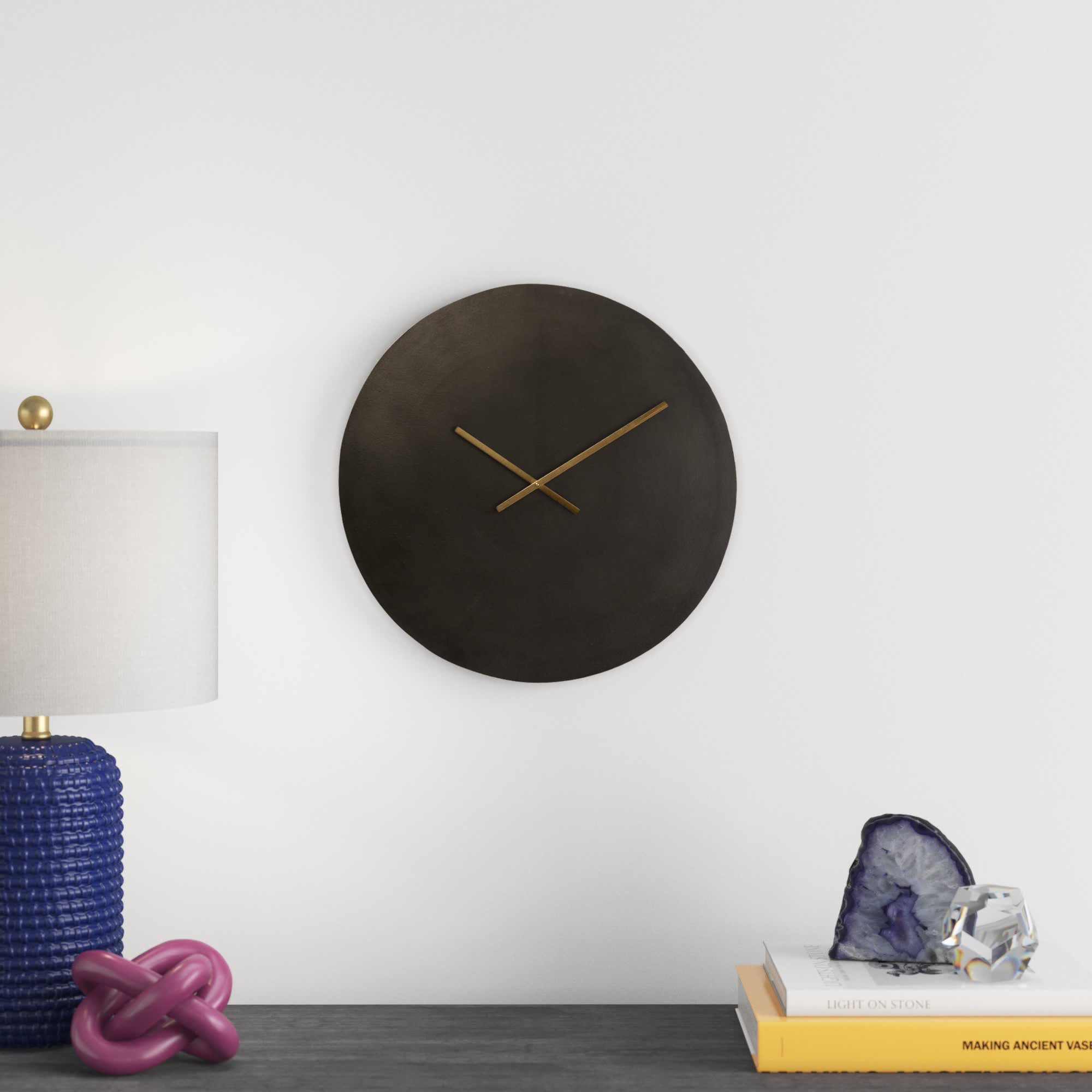 Etta Avenue™ Jairo Metal Wall Clock & Reviews | Wayfair