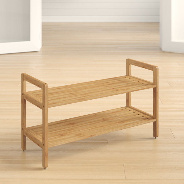 Rebrilliant 2-Tier Shoe Rack & Reviews | Wayfair
