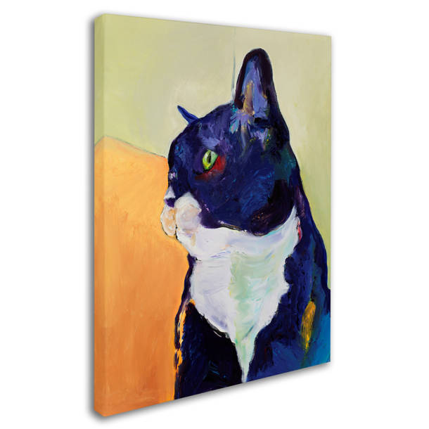 Trademark Art Pat Saunders Corvus On Canvas by Pat Saunders-White Print ...