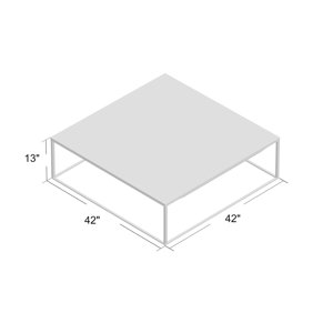 Blu Dot Minimalista Square Coffee Table & Reviews | Wayfair