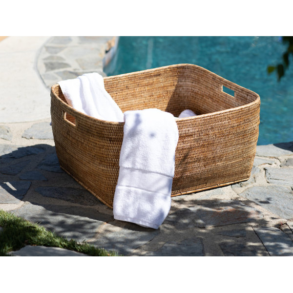 Birch Lane™ Large Rattan Basket & Reviews | Wayfair