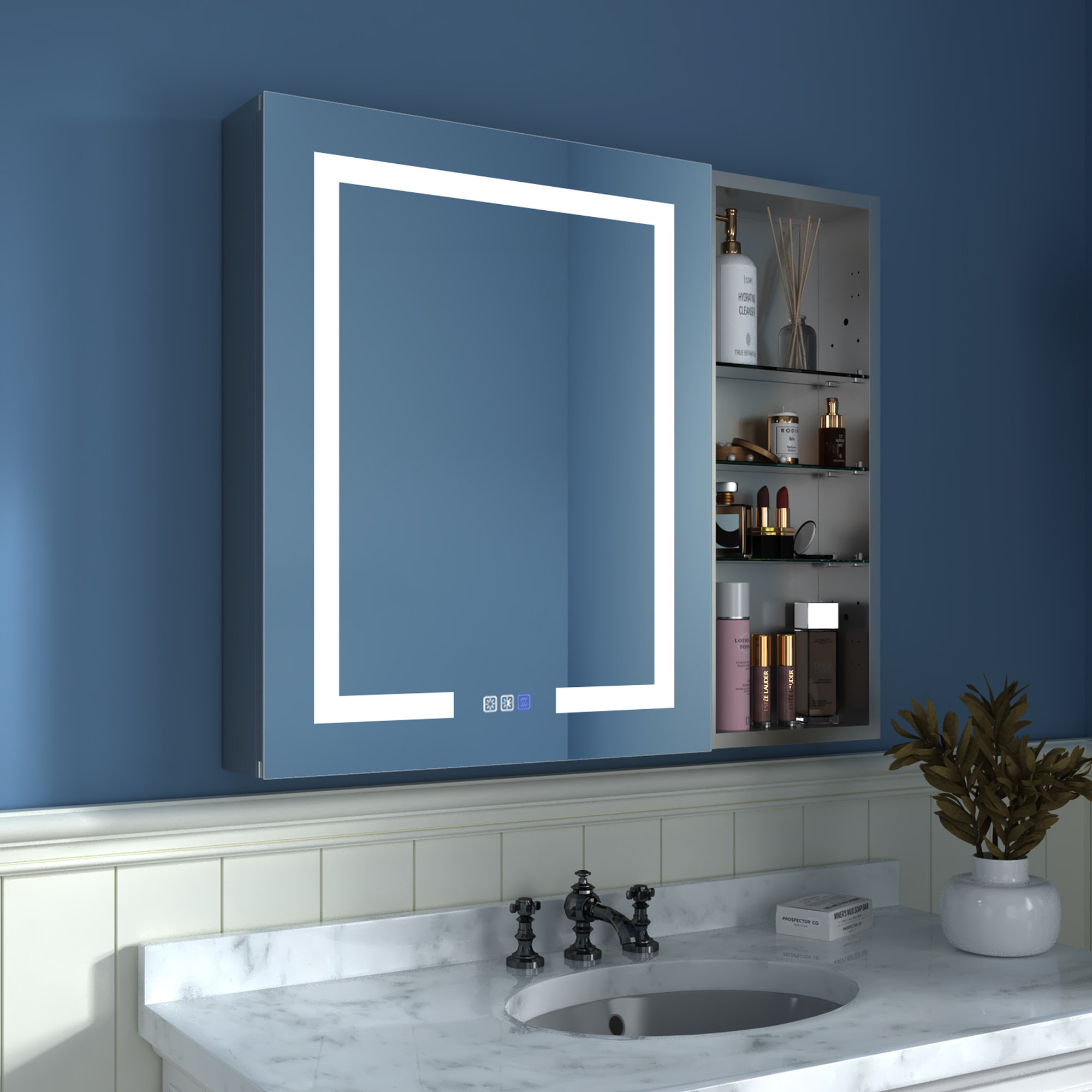 Brayden Studio® Schulenburg 36'' W 30'' H Recessed or Surface Mount ...