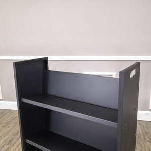 Fixturedisplays® Metal Book Cart Rooling Book Truck Library Book Cart ...