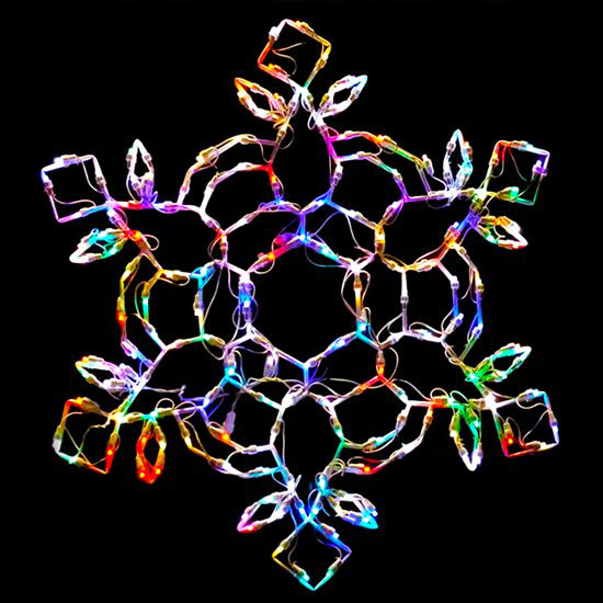 The Holiday Aisle® Snowflake Color Changing RGBWW Lighted Display | Wayfair