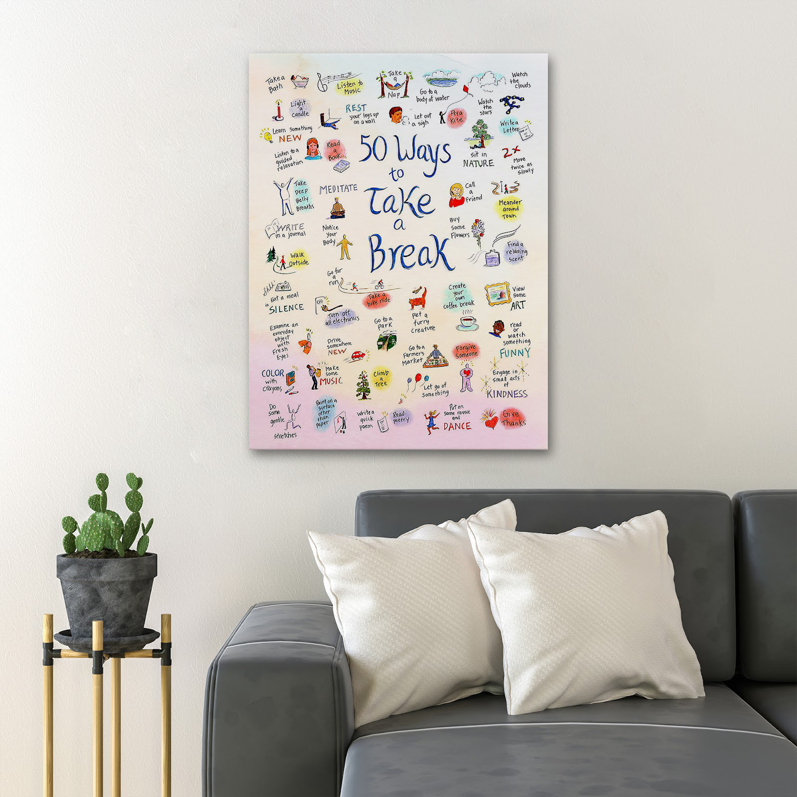 Trinx Healthy Activities - 50 Ways To Take A Break - 1 P Value Does Not ...