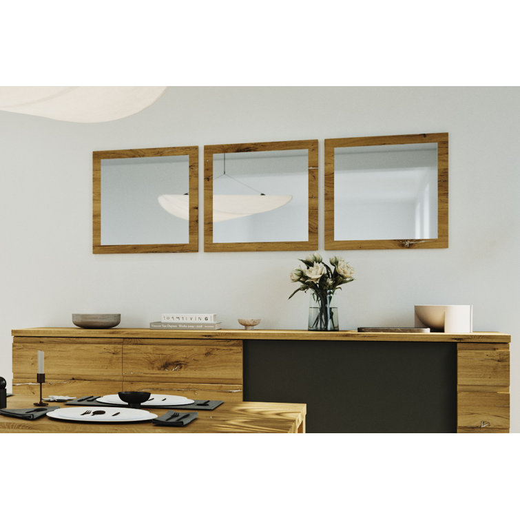 Alpen Home Wanamaker Square Wood Wall Mirror | Wayfair.co.uk