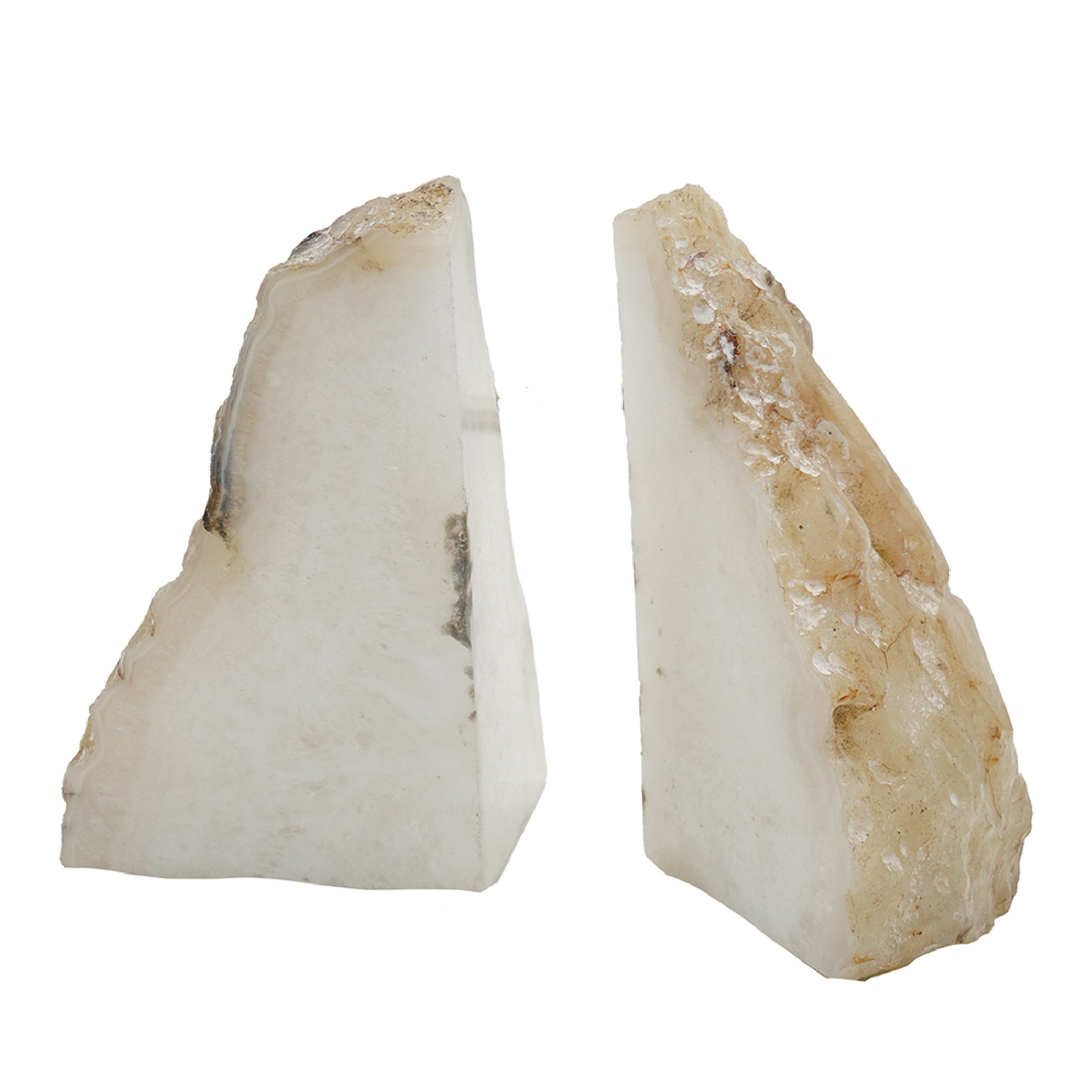 Loon Peak® Lucent Quartz Bookends Decorative | Wayfair