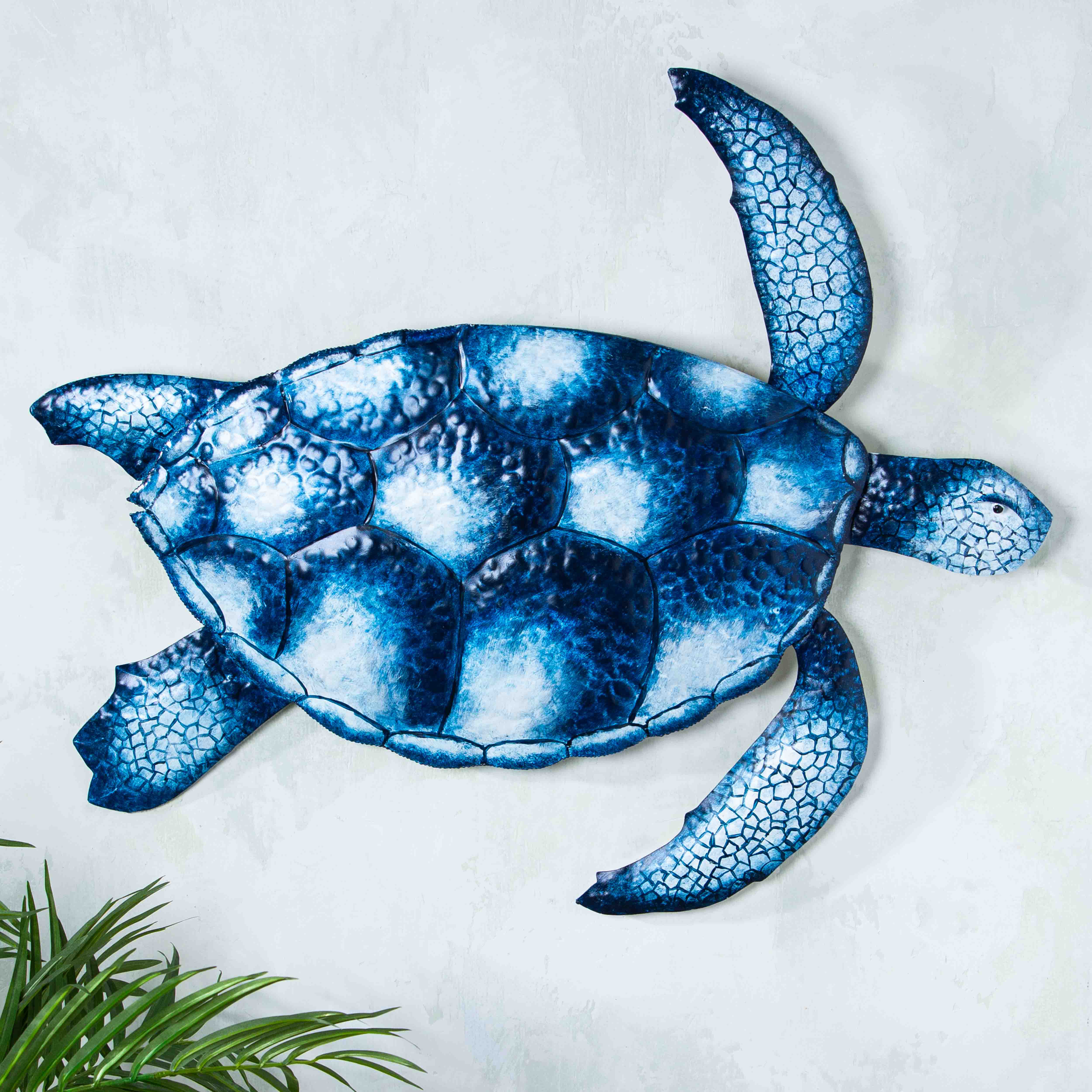 Bay Isle Home Blue And White Turtle Wall Décor | Wayfair