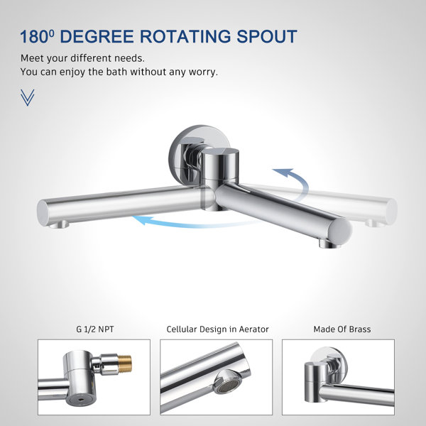 CASAINC Pressure-Balanced Shower System with Rough-in Valve | Wayfair