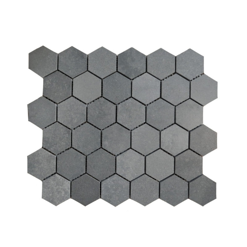 Symple Stuff Prestonne 2" x 2" Natural Stone Mosaic Floor Tile | Wayfair