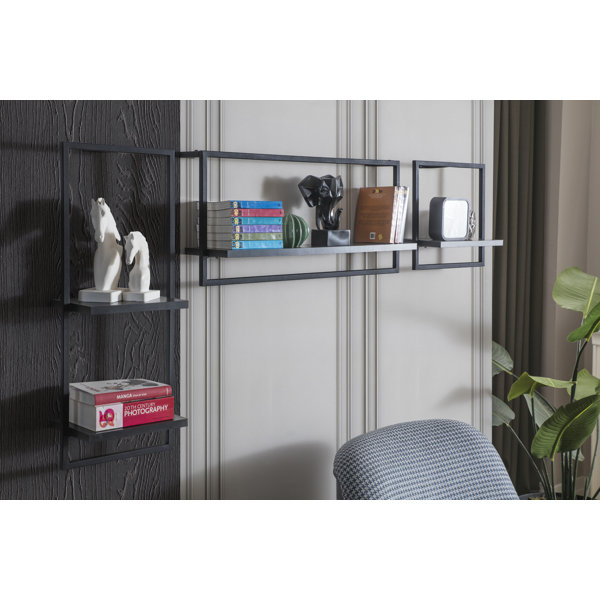 MoveModern Libra Three Piece Modern Floating Shelf Set & Reviews | Wayfair