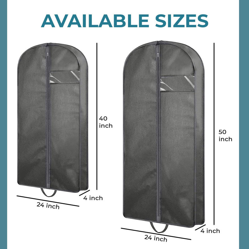 Rebrilliant Lindora Moth Proof Garment Bag | Wayfair