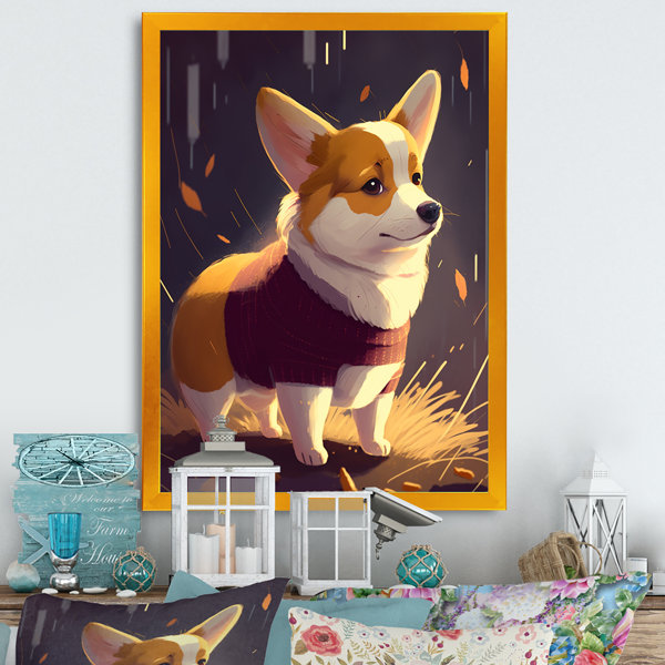 Red Barrel Studio® Cute Little Corgi Dog Cute Little Corgi Dog - Print ...