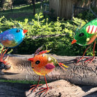 Wind & Weather Colorful Glass Bird 3 Piece Statue Set & Reviews | Wayfair