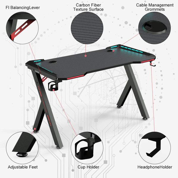 Inbox Zero Gaming Desk | Wayfair.co.uk