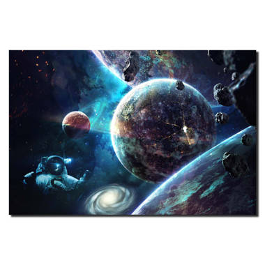 Ebern Designs Printed Galaxy Name Wall Decal | Wayfair