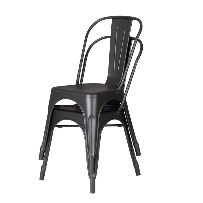 Williston Forge Guilherme Slat Back Stacking Side Chair & Reviews | Wayfair