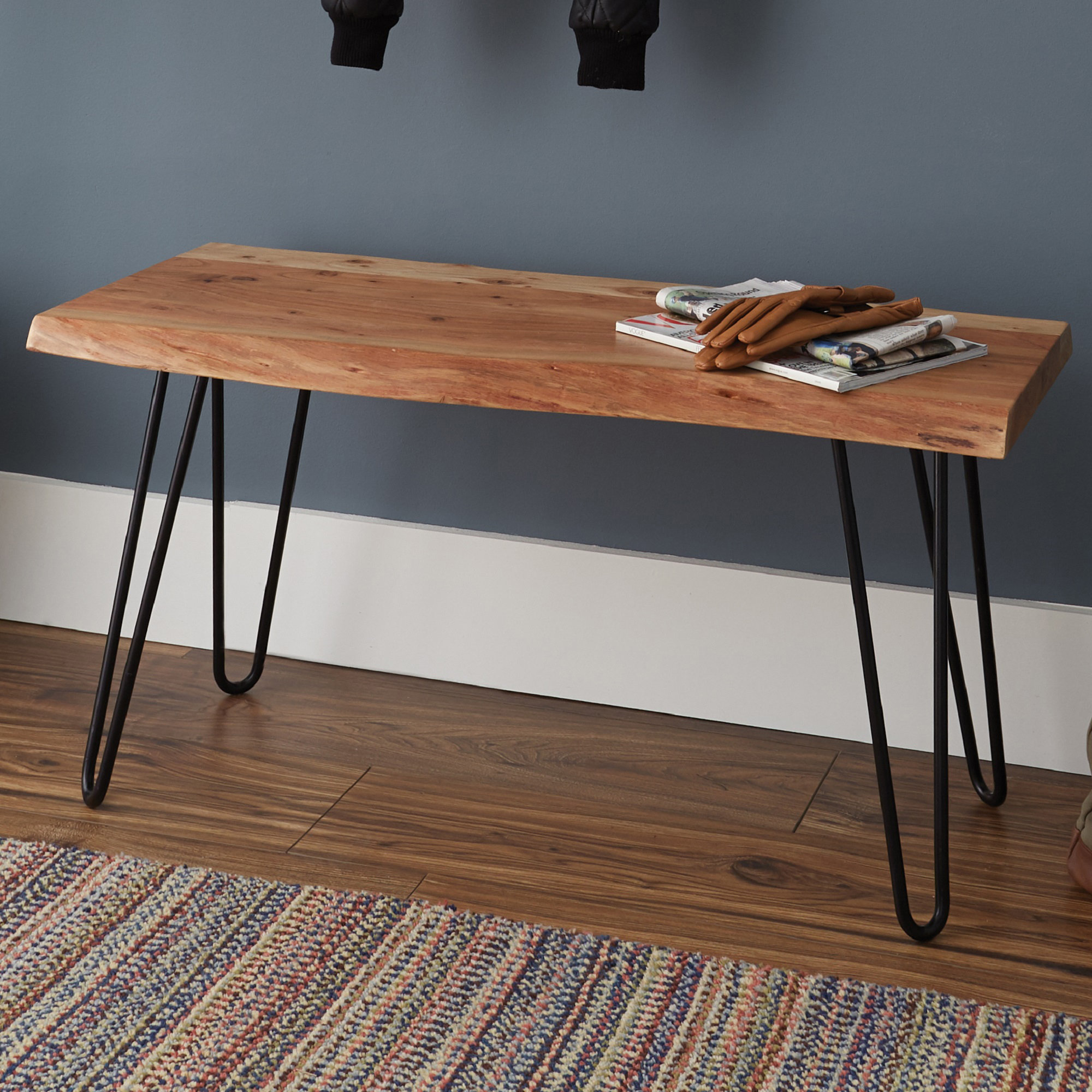 Mercury Row Rowena Wood Bench & Reviews | Wayfair.co.uk
