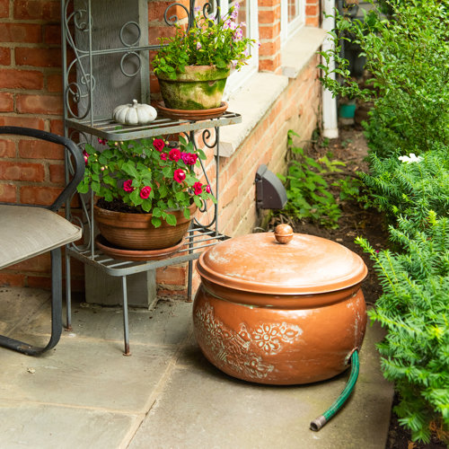 CobraCo Decorative Patterned Metal Hose Pot & Reviews | Wayfair