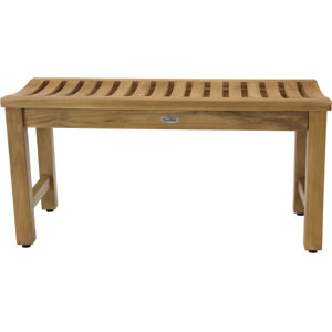 Aqua Teak Wood Outdoor Bench & Reviews | Wayfair
