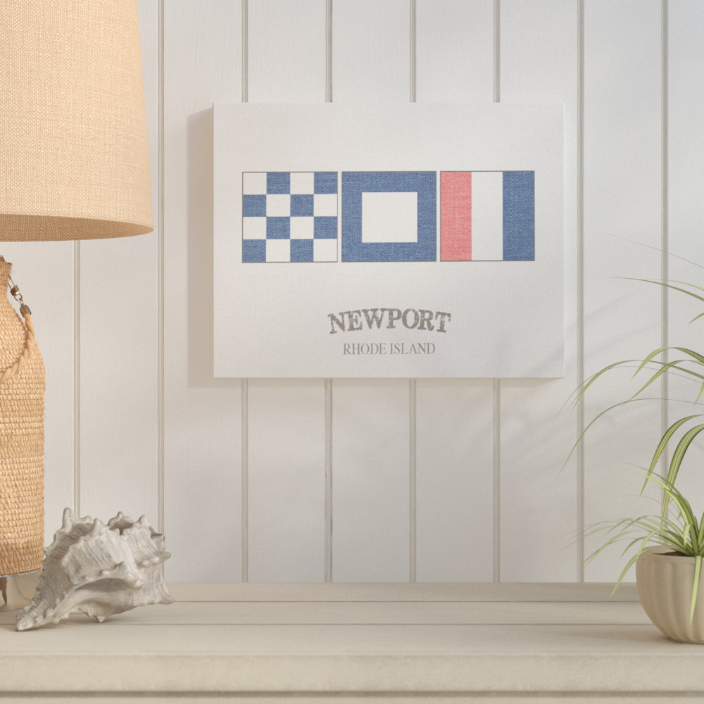 Breakwater Bay Newport Rhode Island Nautical Flags by Daphne Polselli ...