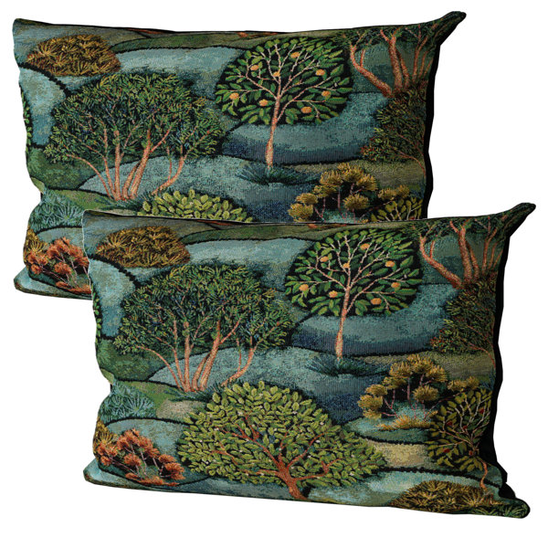 Union Rustic Hayots Apple Hills Floral Rectangular Scatter Cushion ...