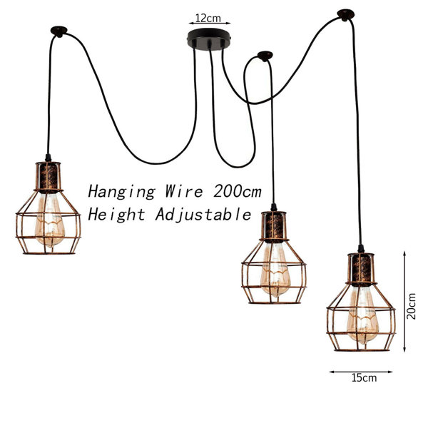 Borough Wharf Barner 3-Light Geometric Chandelier | Wayfair.co.uk