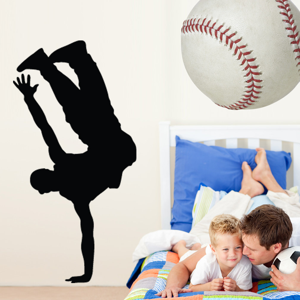 Wallhogs Steet Dancer SilhouetteWall Decal | Wayfair