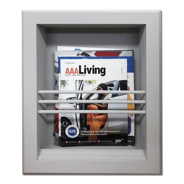 Timber Tree Cabinets Meridian Recessed Magazine Rack | Wayfair