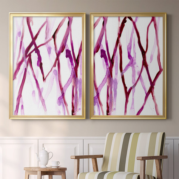 Orren Ellis Runnel XV - 2 Piece Picture Frame Print Set on Canvas | Wayfair