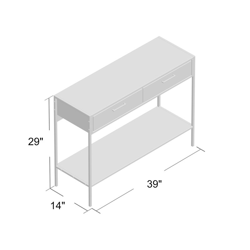 Union Rustic Bronson 39'' Console Table | Wayfair