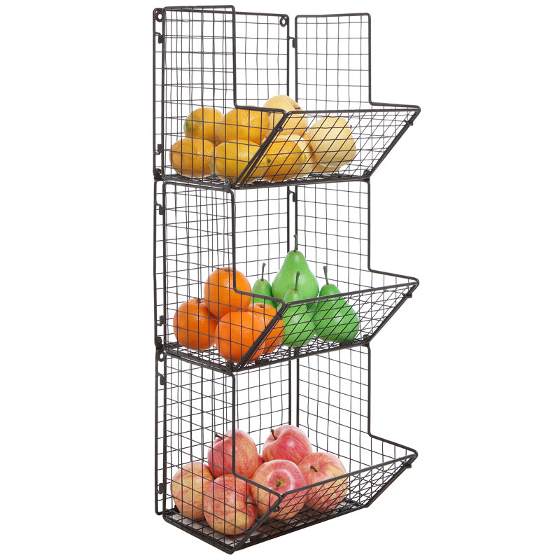 Gracie Oaks Botalla Wall Storage Organizer with Wall Baskets & Reviews ...