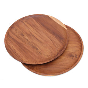 Loon Peak® Barten Natural Appetite 14" Dinner Plate | Wayfair