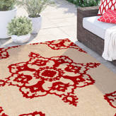 Sol 72 Outdoor™ Laub Sand/Blue Indoor/Outdoor Rug & Reviews | Wayfair