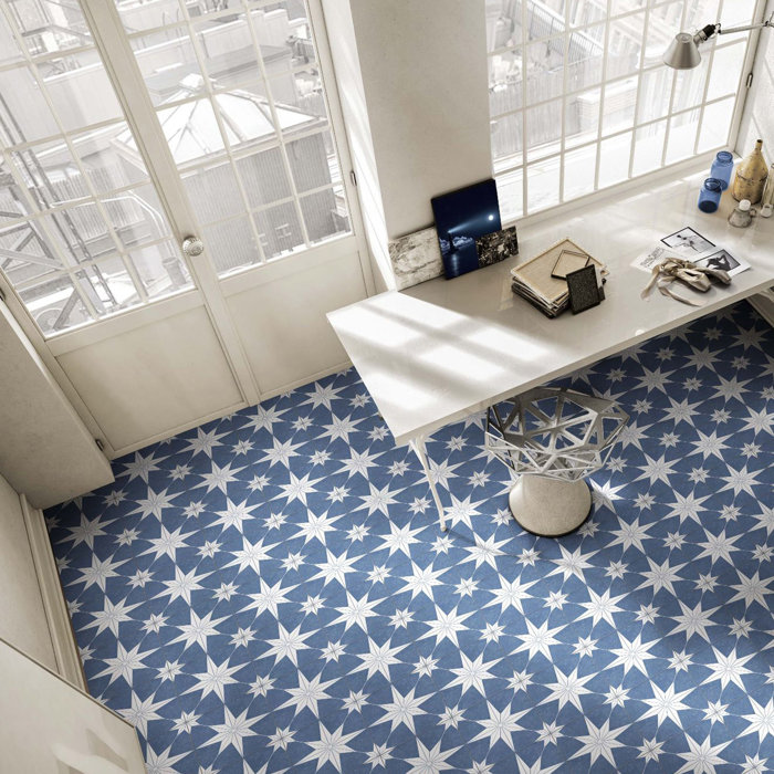 Merola Tile Stella 10" x 10" Porcelain Patterned Wall & Floor Tile ...