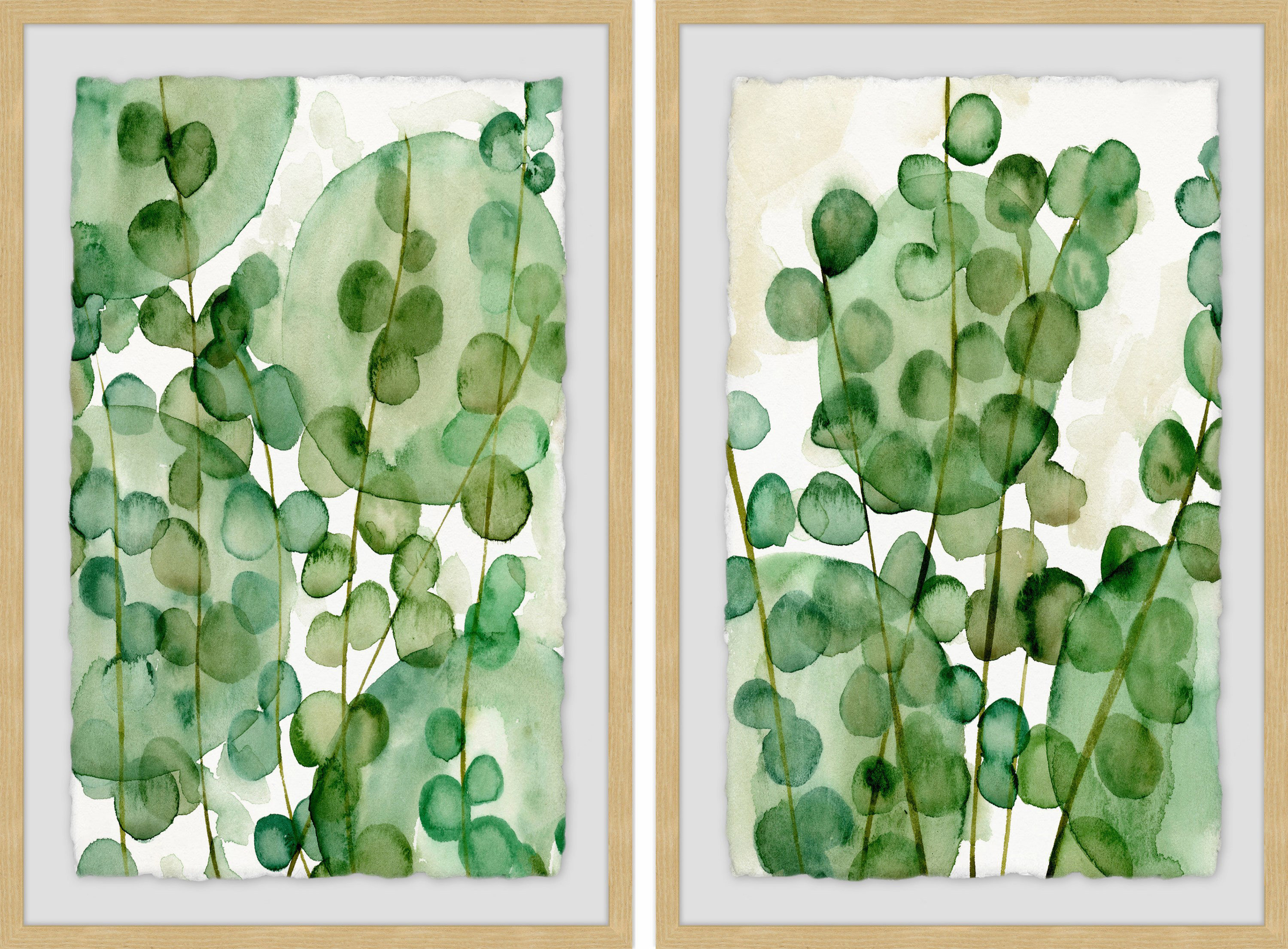 Latitude Run® Zanzibar Gem III Framed On Paper 2 Pieces Set | Wayfair