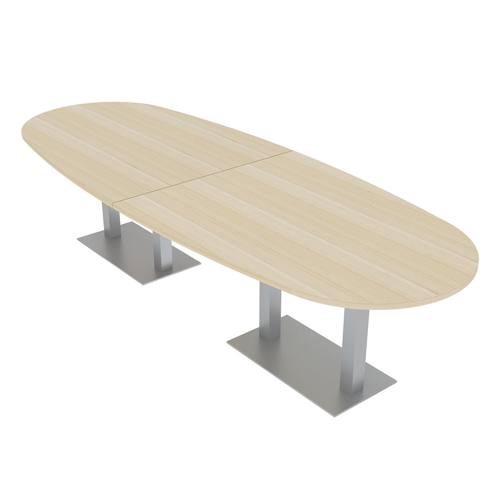 Skutchi Designs, Inc. 12 Person Oval Boat Shape Modular Conference ...