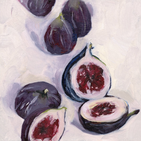 Red Barrel Studio® Figs In Oil I by Melissa Wang - Wrapped Canvas ...