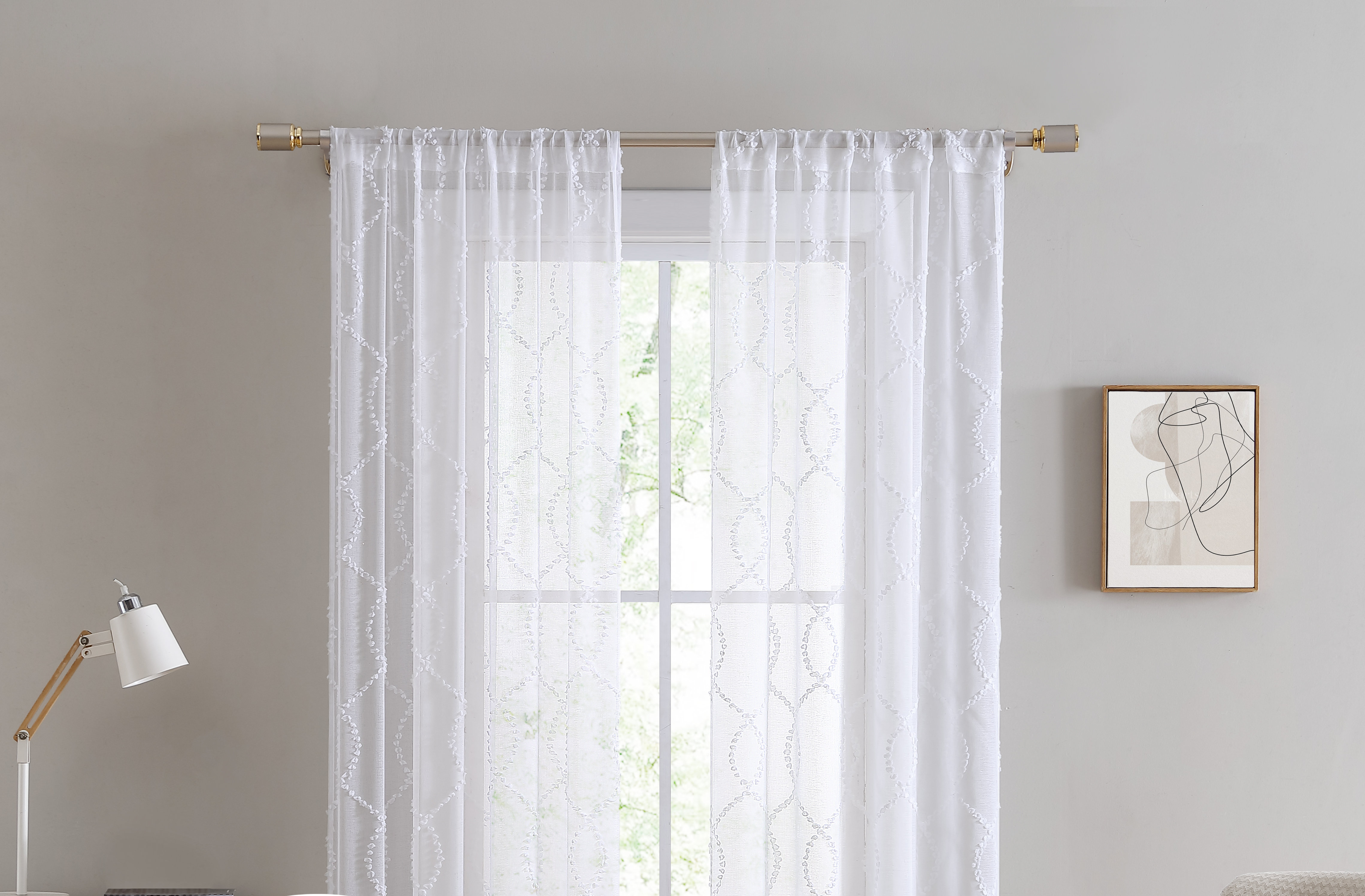 Laura Ashley Polyester Sheer Curtain Pair | Wayfair