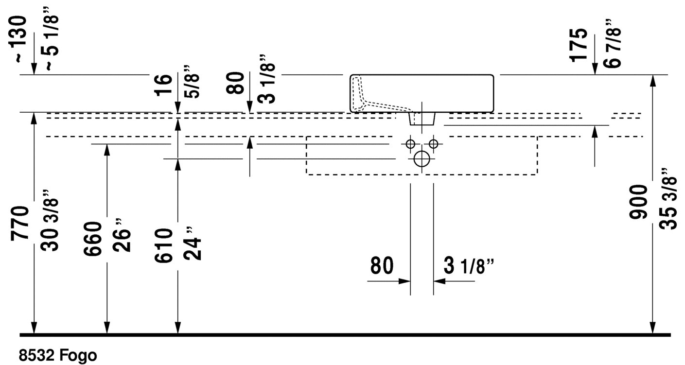 Duravit Vero 18.5'' White Ceramic Rectangular Vessel Bathroom Sink with ...