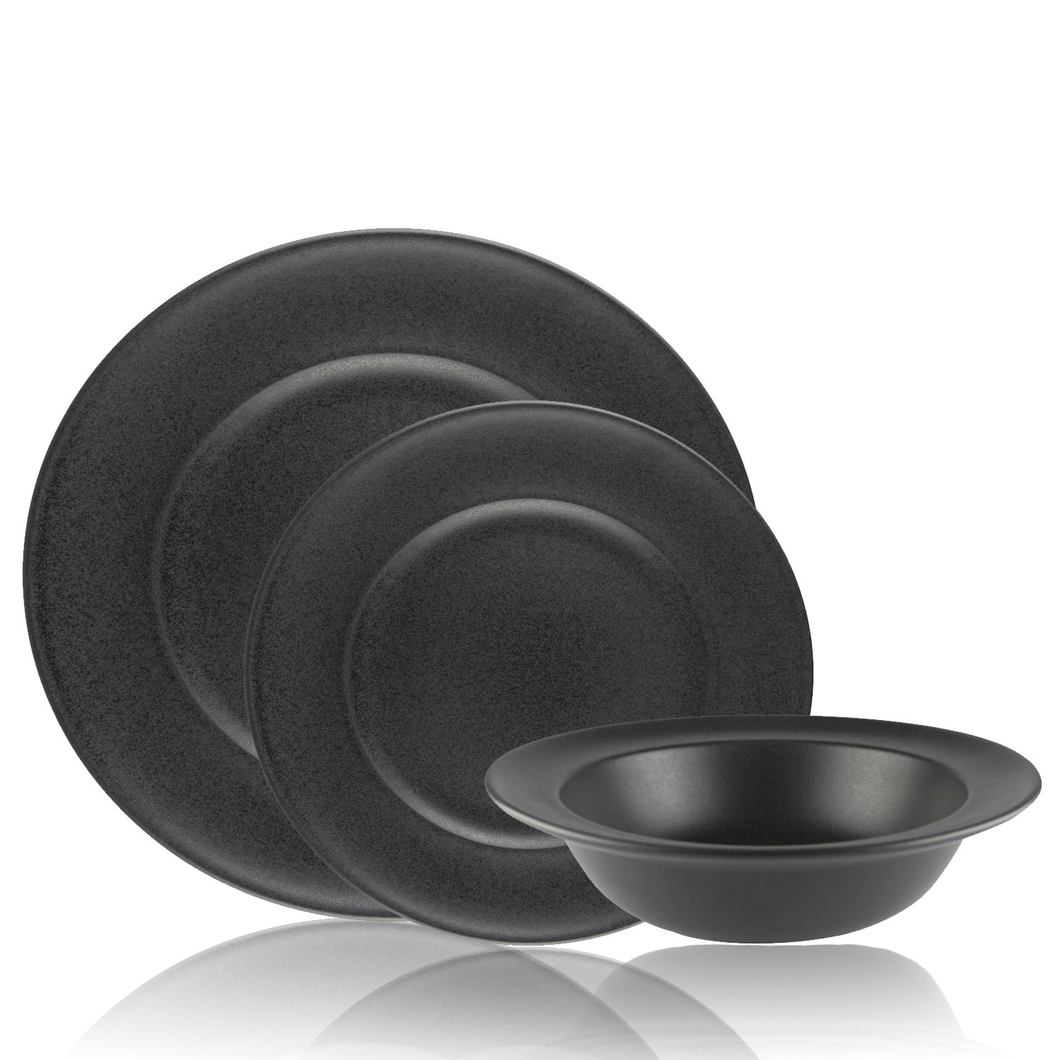 Latitude Run® Rondo Stoneware 12Pc Dinnerware Set, Service For 4 | Wayfair