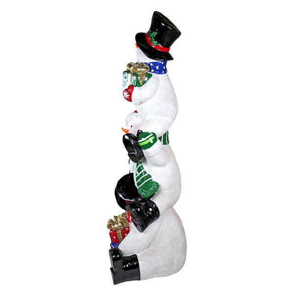 Design Toscano SnowBro's Illuminated Snowman Statue & Reviews | Wayfair