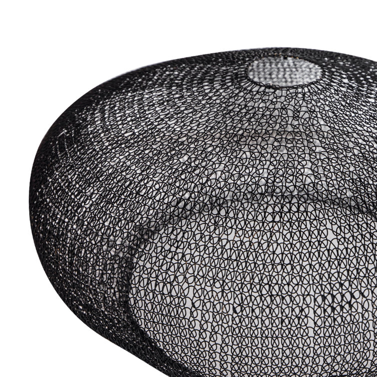 Mercer41 30Cm H Bamboo/Rattan Drum Lamp Shade ( Spider ) in Black ...