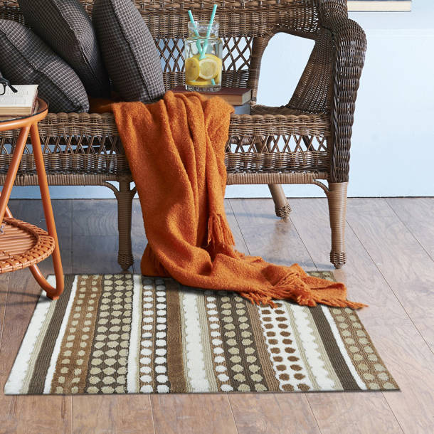 Wrought Studio Lennie Performance Black Rug | Wayfair