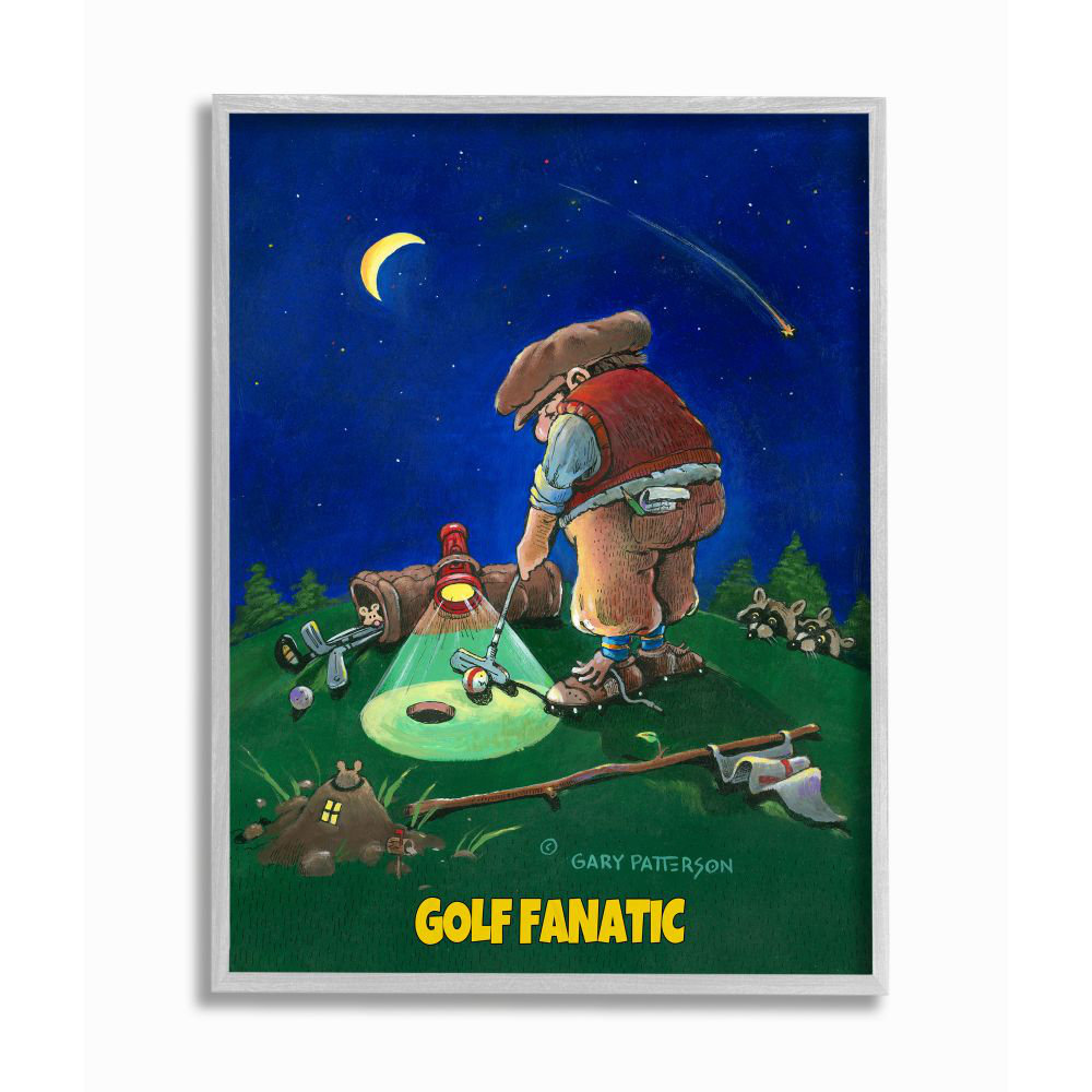 Red Barrel Studio® Gold Fanatic Funny Golf Cartoon Sports Design by ...