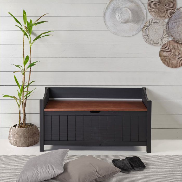 Red Barrel Studio® Solid Wood Flip Top Storage Bench & Reviews | Wayfair