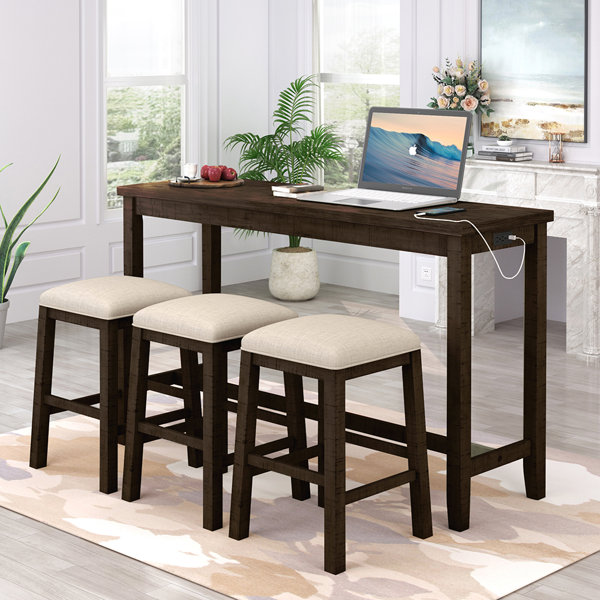 Gracie Oaks Glenwhirry 3 - Person Counter Height Dining Set | Wayfair