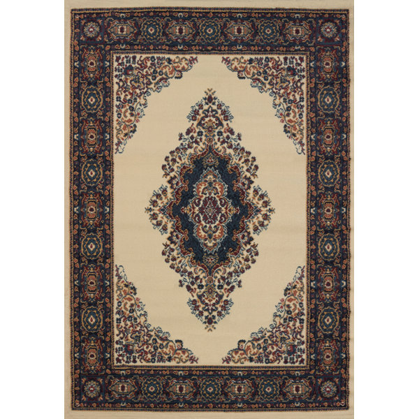 Bungalow Rose Manhattan Cathedral Cream Area Rug | Wayfair